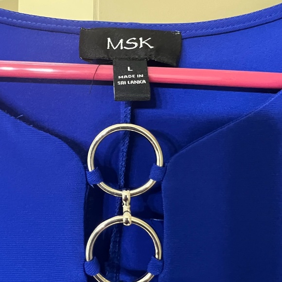 MSK | Dresses | Msk Royal Blue Dress Size Large | Poshmark